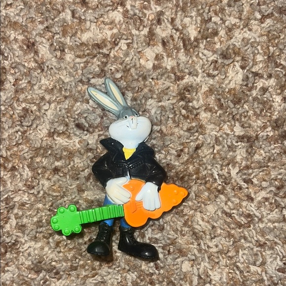 Toys | Vintage 1994 Warner Bros Looney Tunes Rock Roll Bugs Bunny Pvc ...